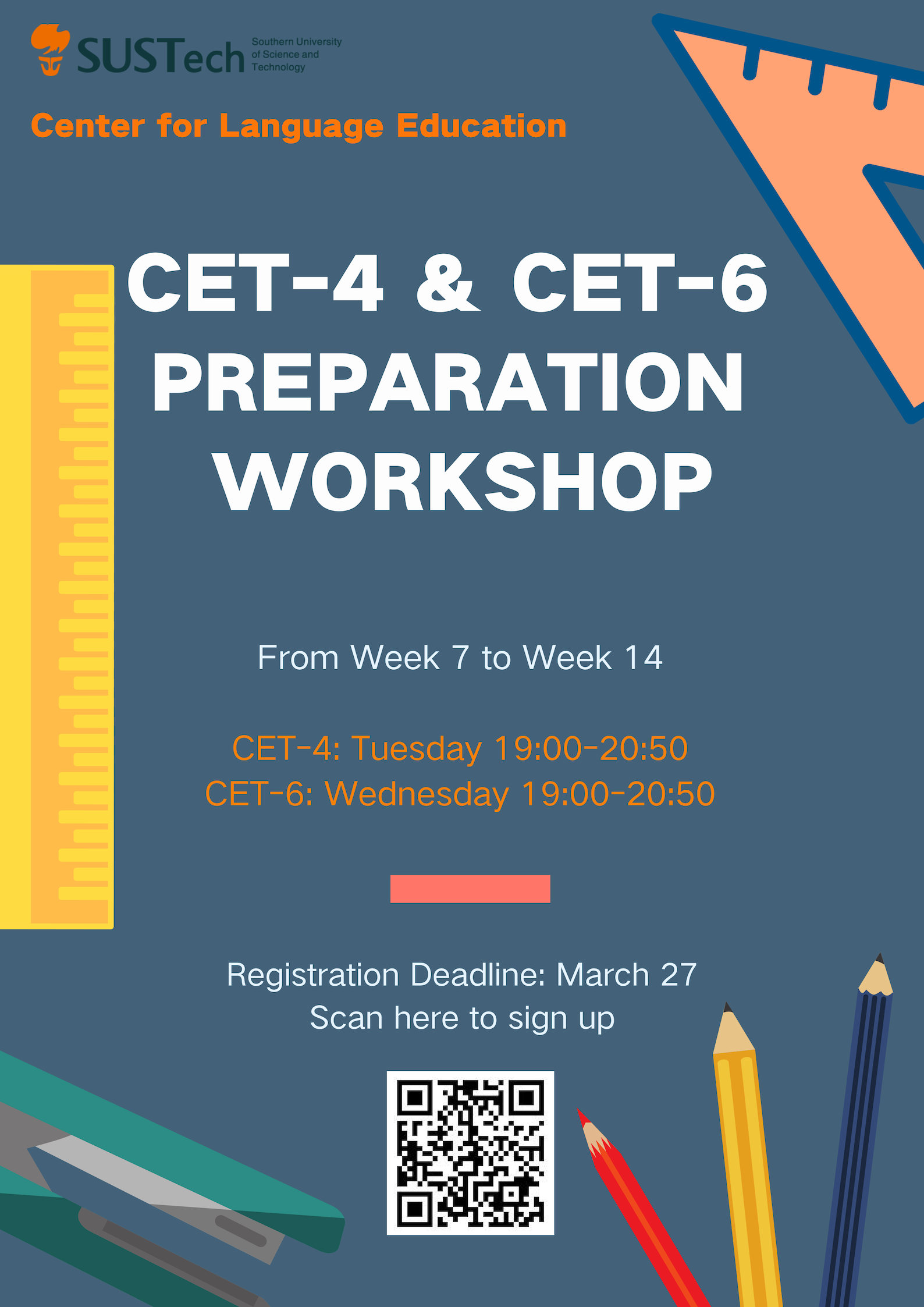 CLE CET4 CET6 Preparation Workshop Open For Registration 